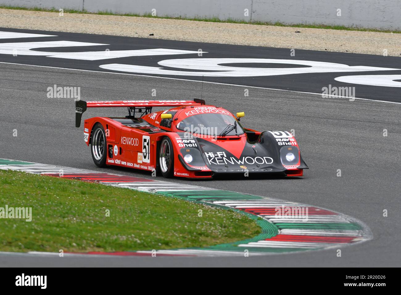 Scarperia, 2 April 2023: Porsche 962 C year 1991 in action during ...