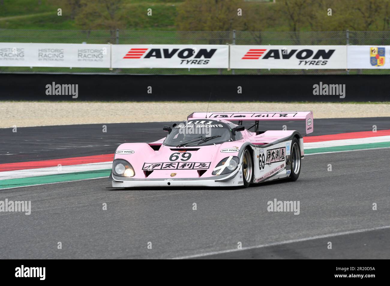 Scarperia, 2 April 2023: Porsche 962 C year 1990 in action during ...