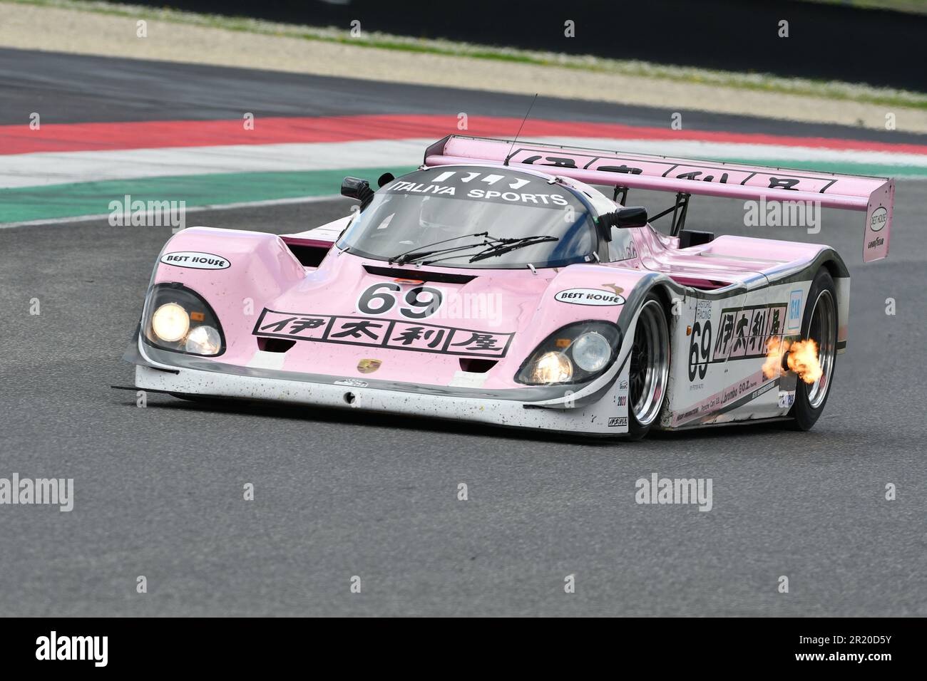 Scarperia, 2 April 2023: Porsche 962 C year 1990 in action during ...