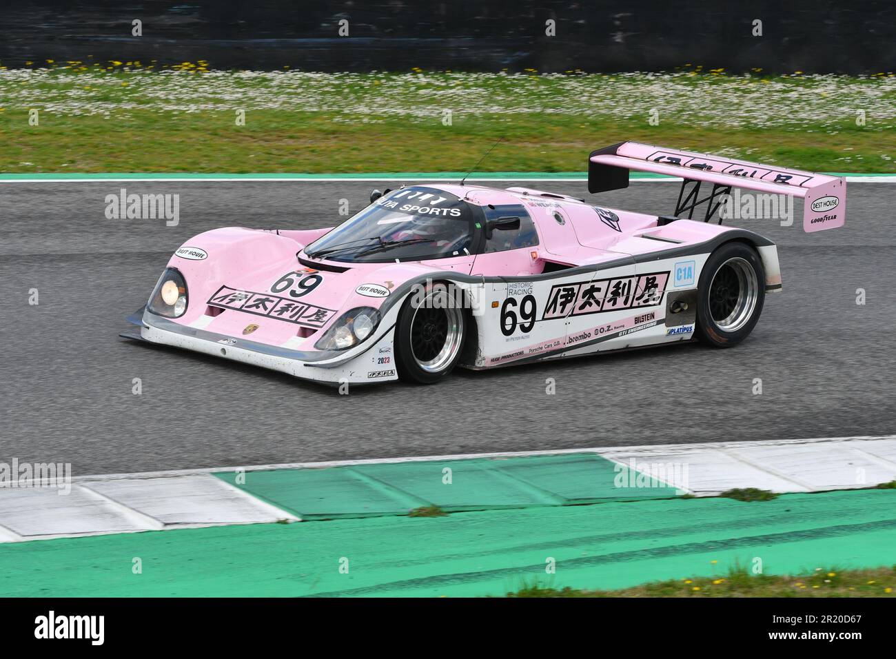 Scarperia, 2 April 2023: Porsche 962 C year 1990 in action during ...