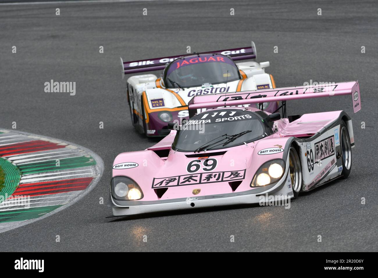 Scarperia, 2 April 2023: Porsche 962 C year 1990 in action during ...