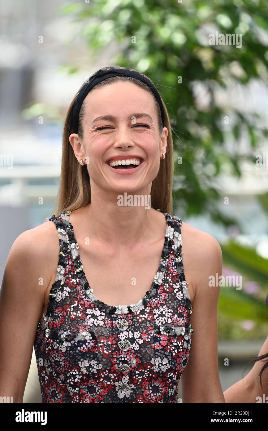 Brie Larson attending the photocall for the Canne Jury during the 76th ...