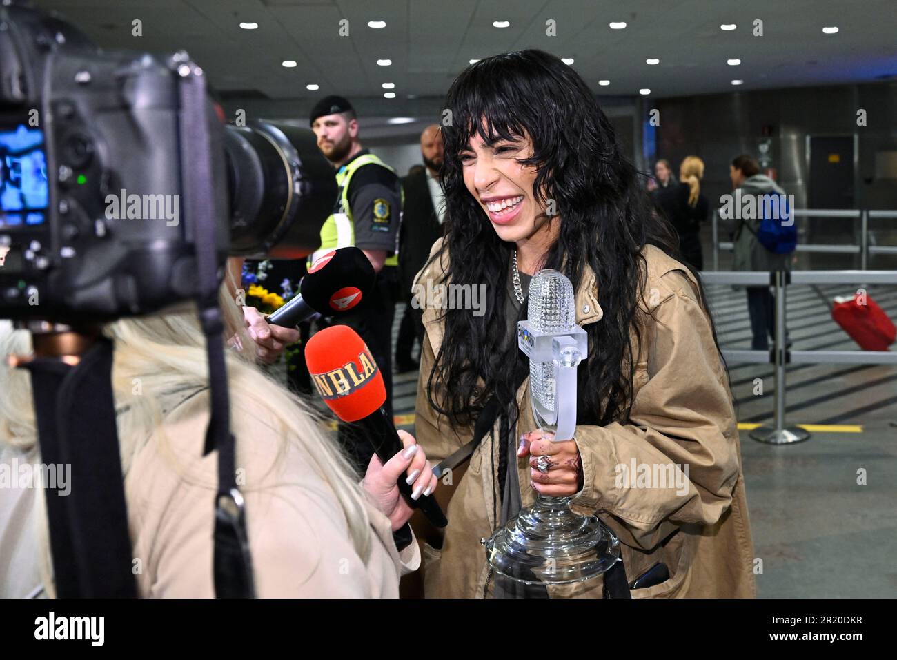 Eurovision Song Contest winner Loreen of Sweden arrives at Arlanda ...