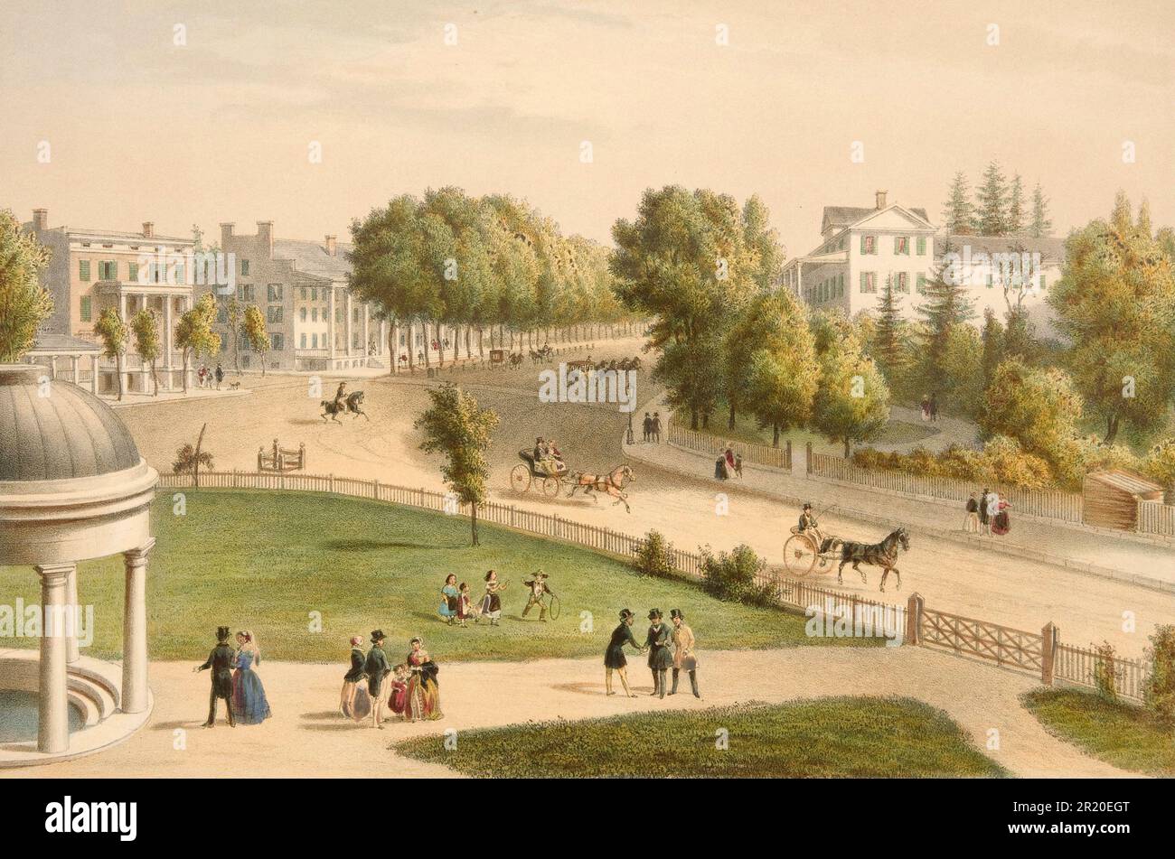 Saratoga, Part of Saratoga, 1848, America, Historical, digitally ...