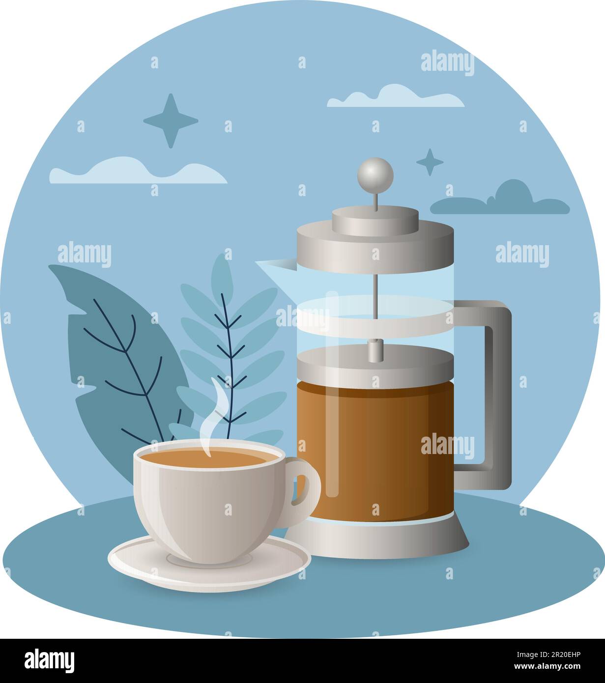 Coffee Plunger Vector