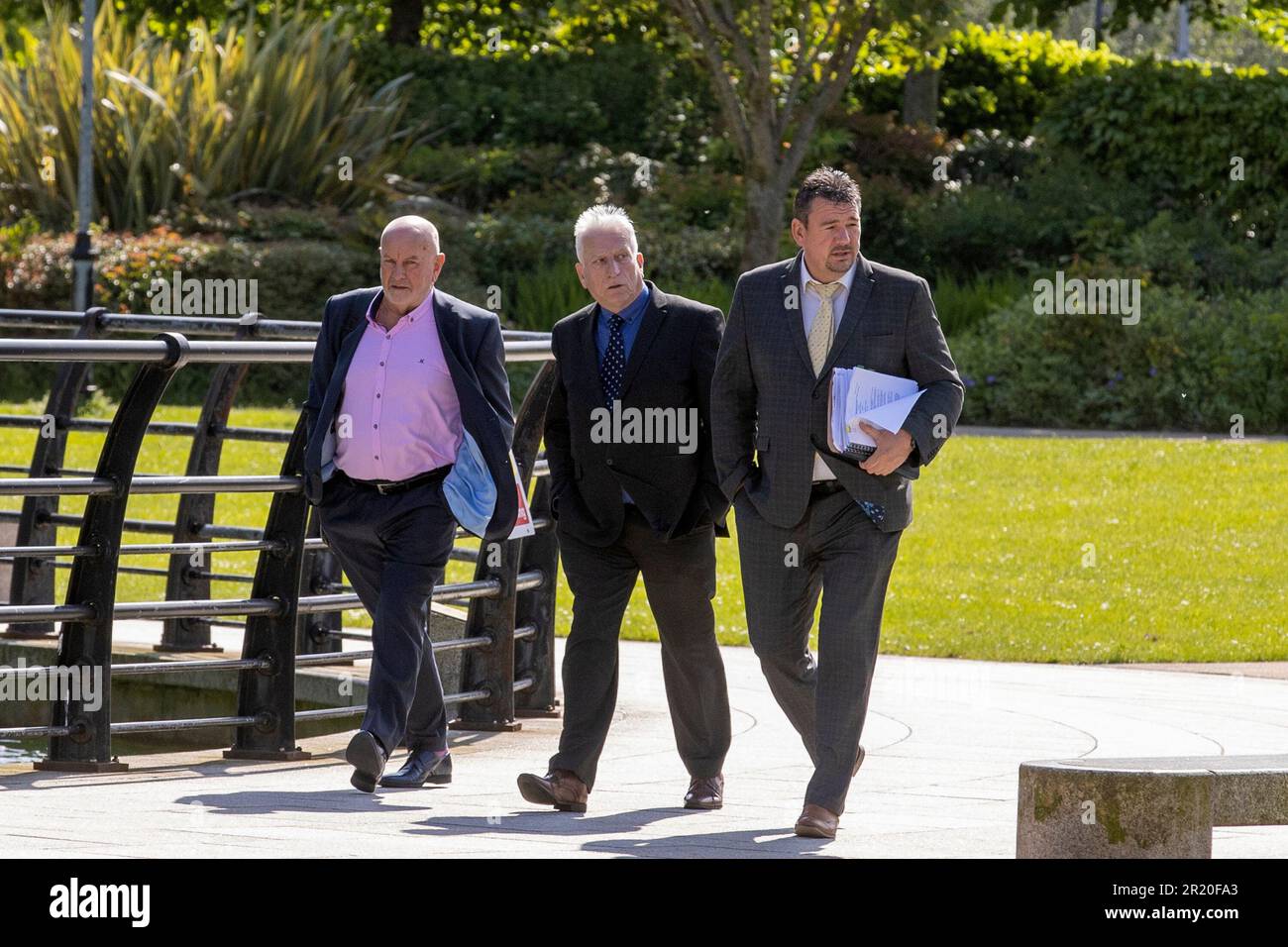 (left to right) George Emerson, Conor Jordan and Colin Emerson, directors of Norman Emerson ...