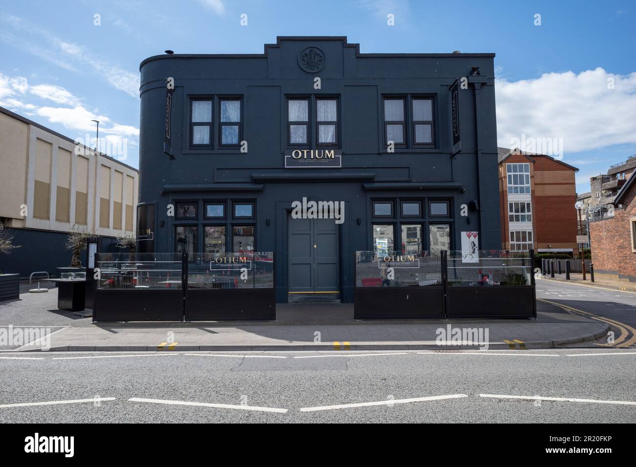 Otium bar and restaurant, Weston super mare, UK Stock Photo - Alamy