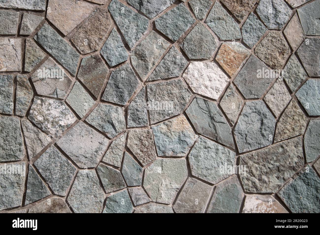 Outdoor wall neatly trimmed with flagstone background Stock Photo - Alamy