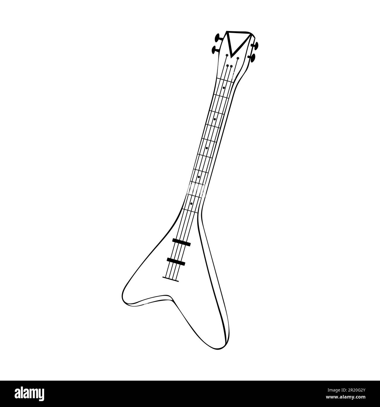 Bass Guitar Vector, Vintage Bass Guitar stock Illustration Stock Vector ...
