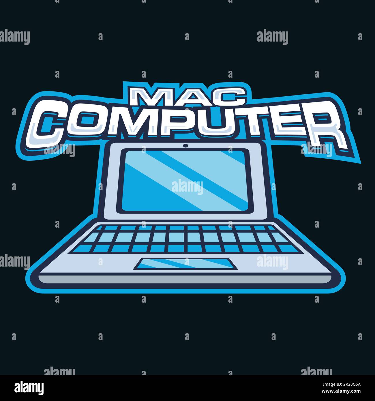 Computer Mascot Logo Design. Logo illustration for mascot or symbol and ...