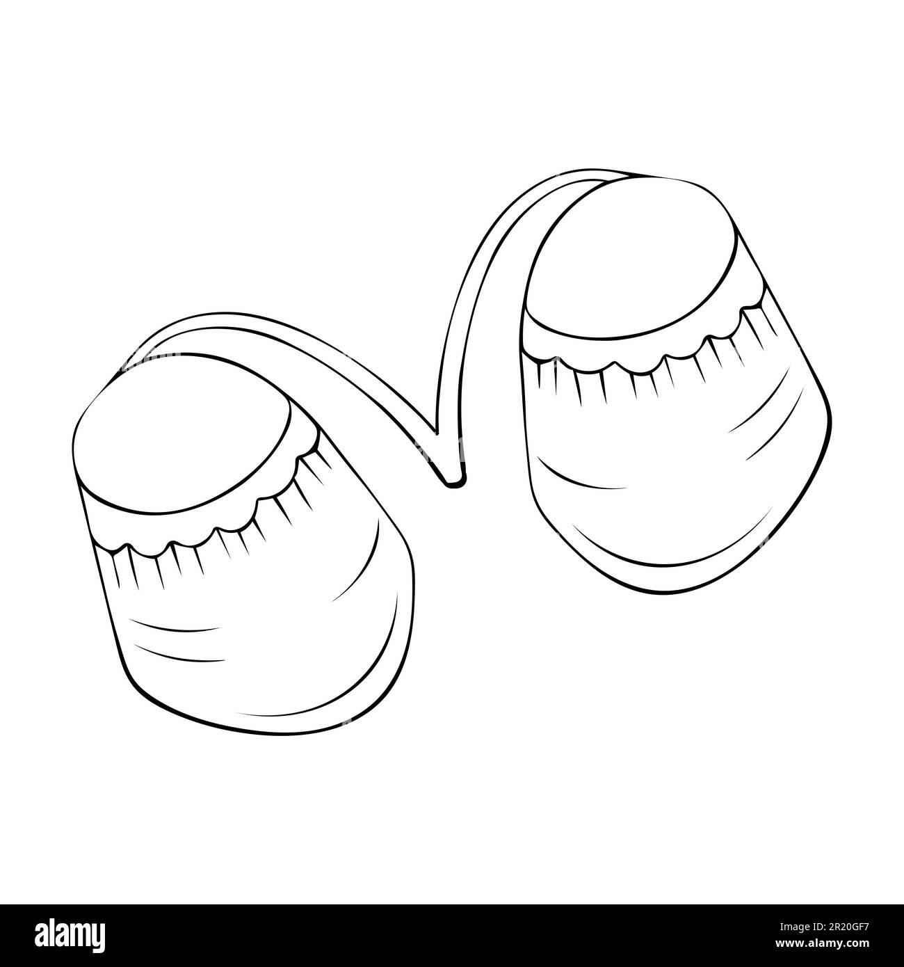 Kazakh traditional folk musiacal instrument Tuyaktas vector ...