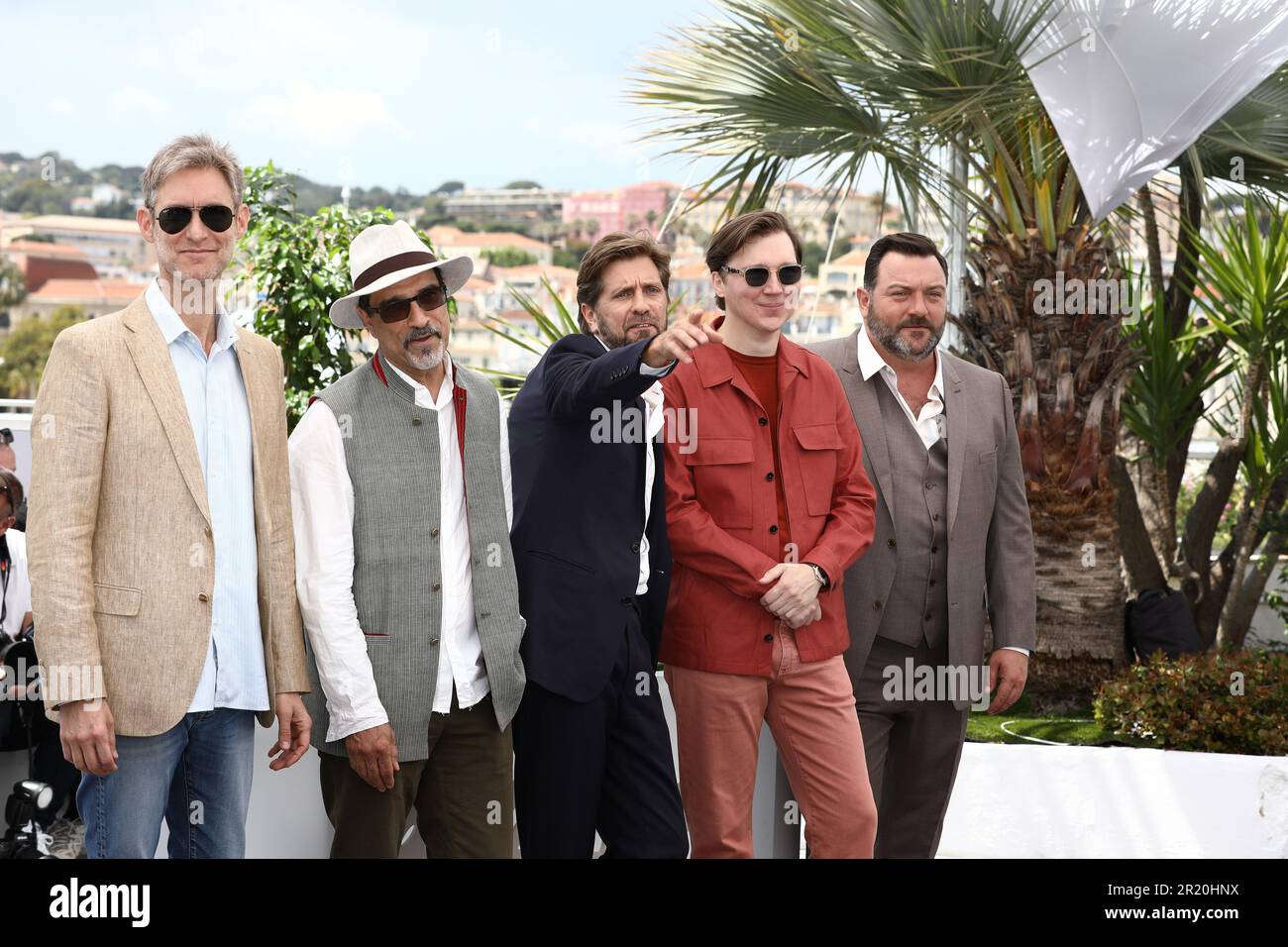 May 16, 2023, Cannes, Cote d'Azur, France: (L-R) DAMIAN SZIFRON, ATIQ RAHIMI, RUBEN OSTLUND ...