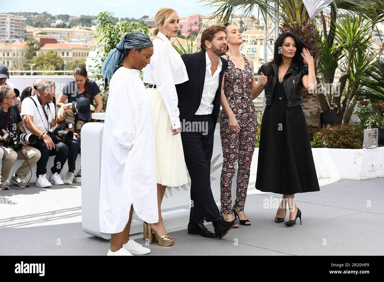 May 16, 2023, Cannes, Cote d'Azur, France: (L-R) RUNGANO NYONI, JULIA ...