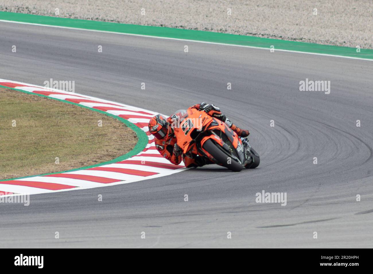 MONTMELLO, SPAIN-JUNE 4, 2021: Danilo Petrucci on his #9 KTM RC16 (Team ...