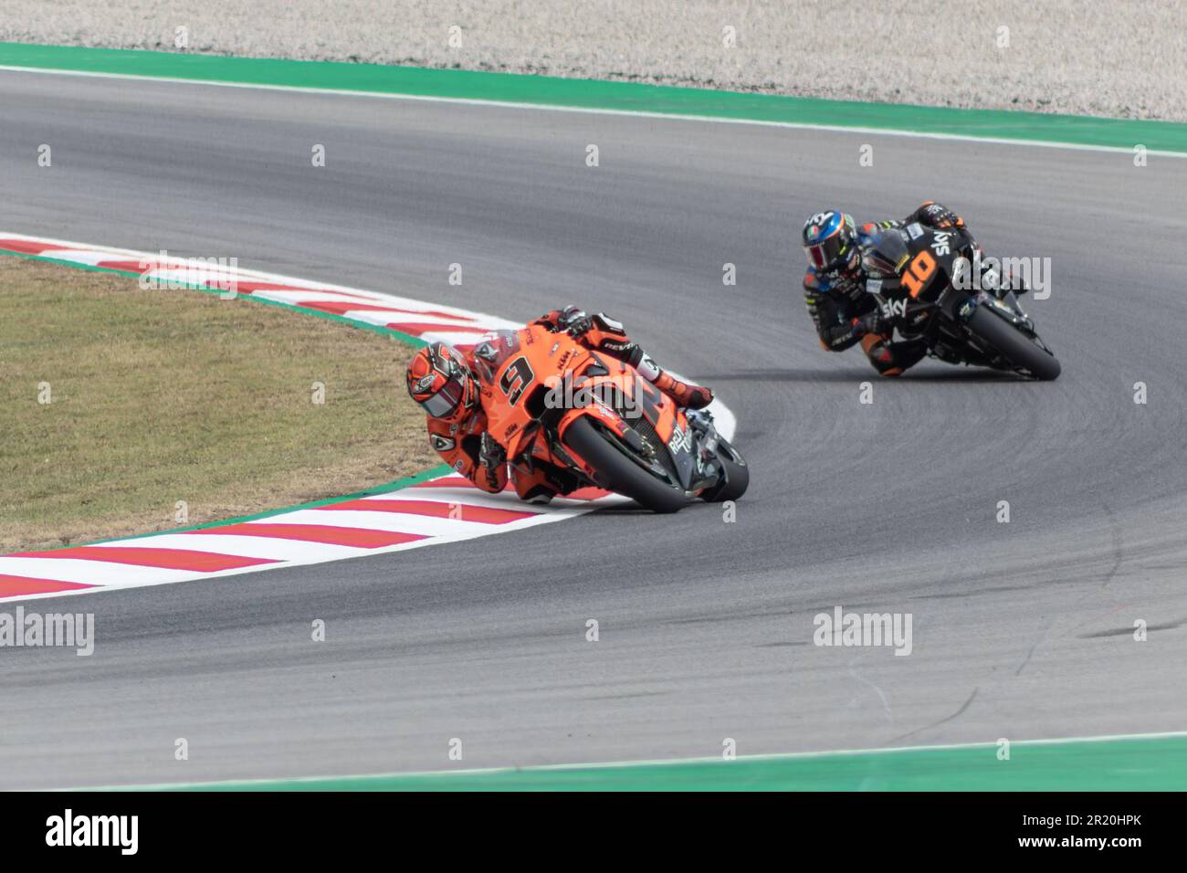 MONTMELLO, SPAIN-JUNE 4, 2021: Danilo Petrucci on his #9 KTM RC16 (Team ...