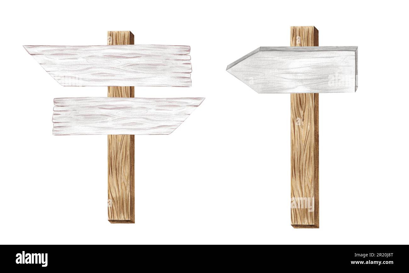 Wooden sign board Stock Photo - Alamy