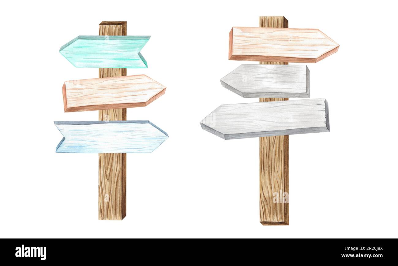 Wooden sign board Stock Photo - Alamy