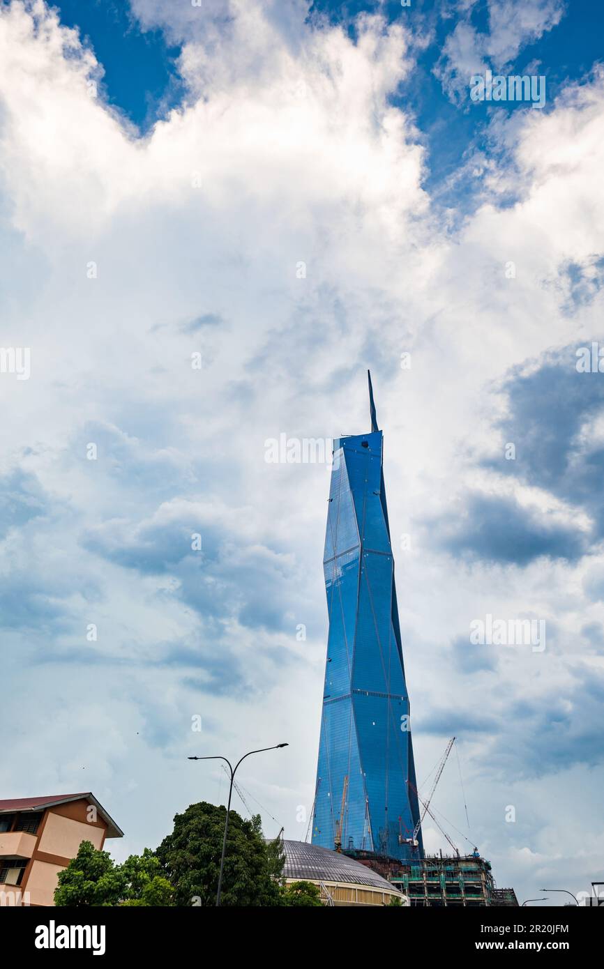 Kuala Lumpur - May 2023: Merdeka 118 tower view, downtown Kuala Lumpur ...