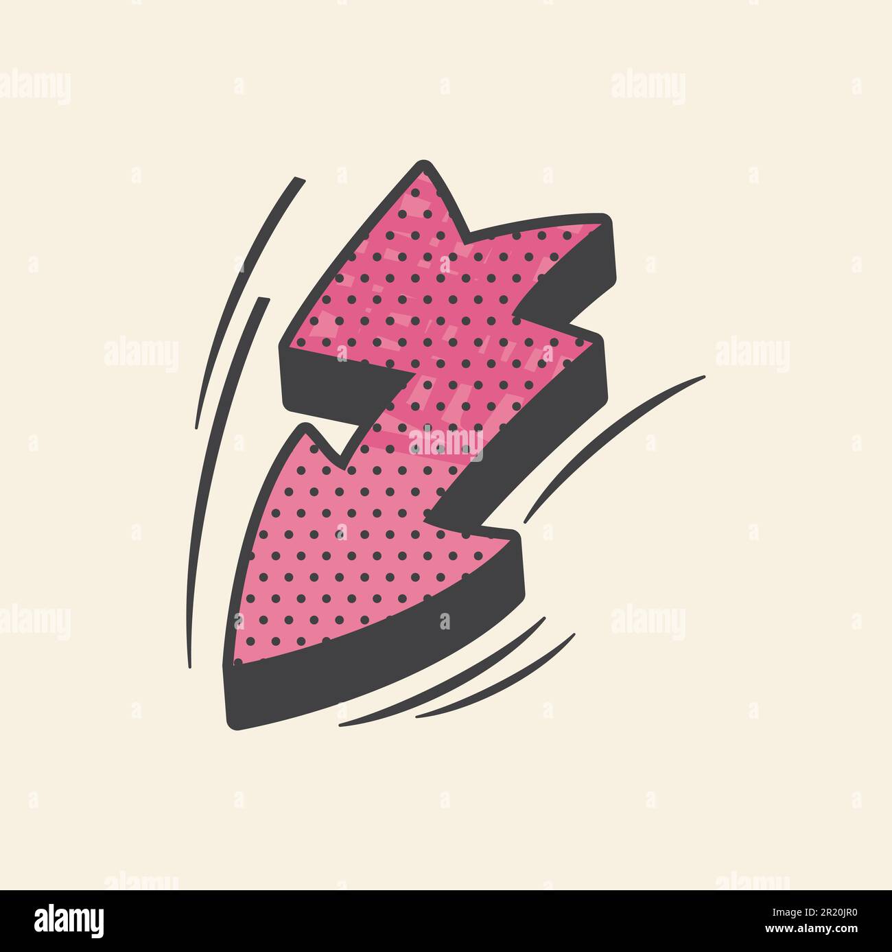 Comics arrow power or storm weather lightning strike, cartoon flash ...