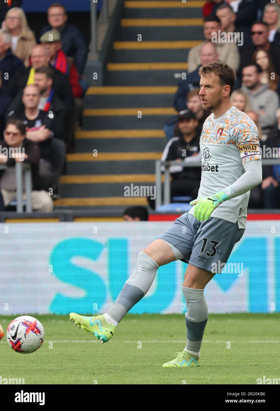 Neto of AFC Bournemouth in action during English Premier League soccer ...
