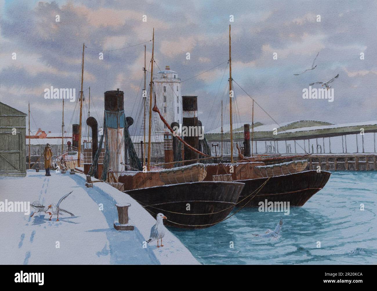 A series of watercolours by Mike Smith, an artist from Cullercoats in ...
