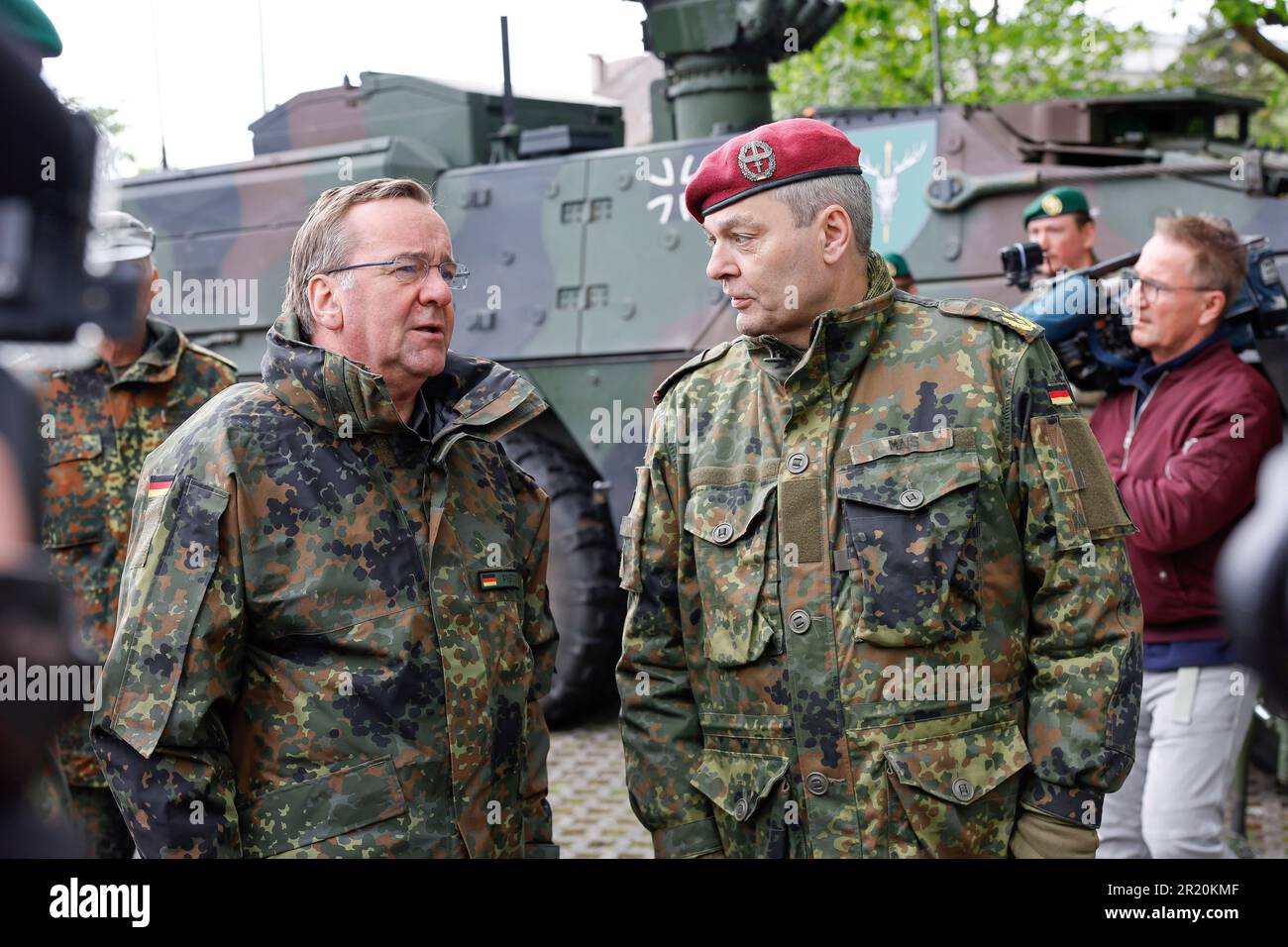 Hammelburg, Germany. 16th May, 2023. During his inaugural visit to the ...
