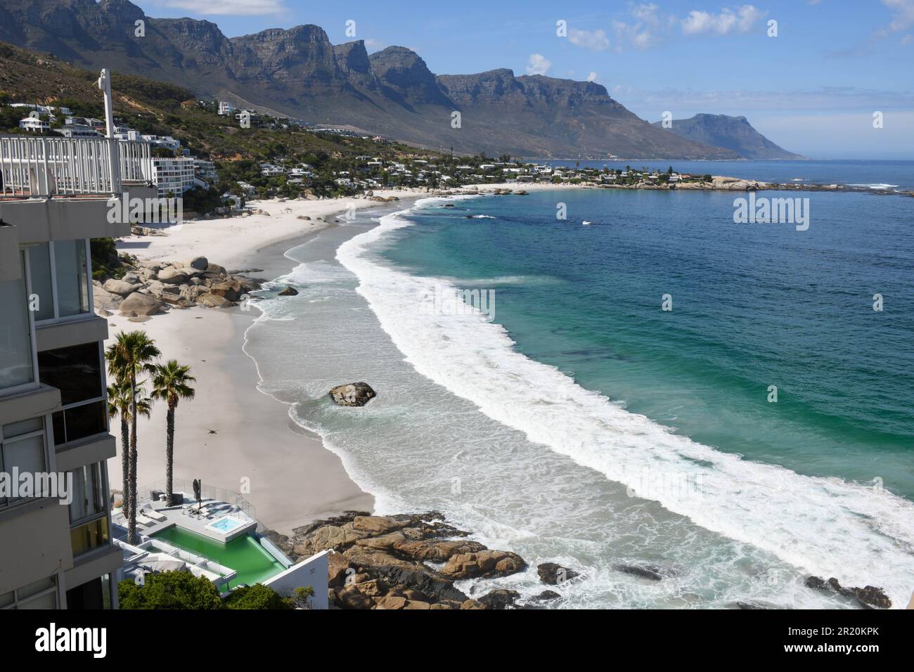 View at the beach of Clifton near Cape Town on South Africa Stock Photo ...