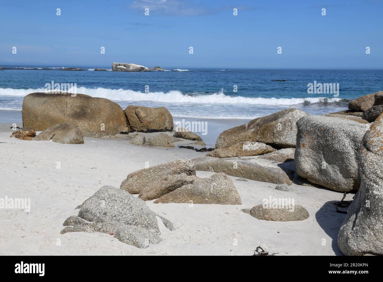 View at the beach of Clifton near Cape Town on South Africa Stock Photo ...