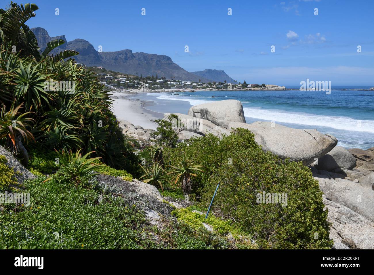 View at the beach of Clifton near Cape Town on South Africa Stock Photo ...