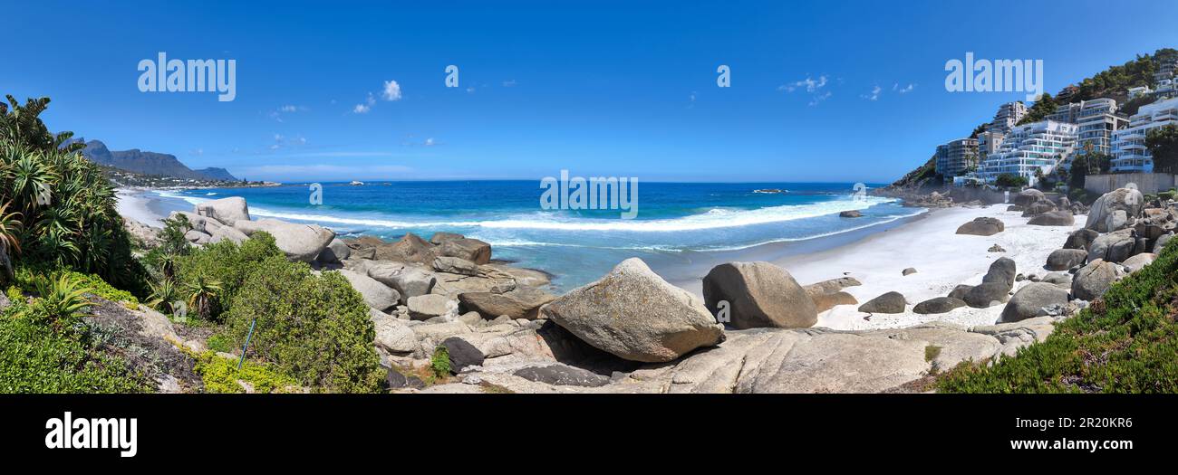 View at the beach of Clifton near Cape Town on South Africa Stock Photo ...