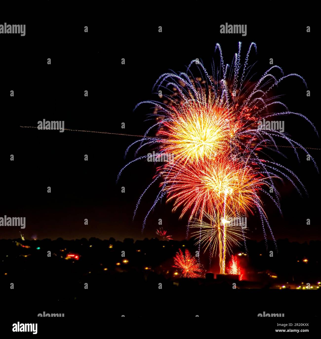 Fireworks stars sparks firecracker hi-res stock photography and images ...
