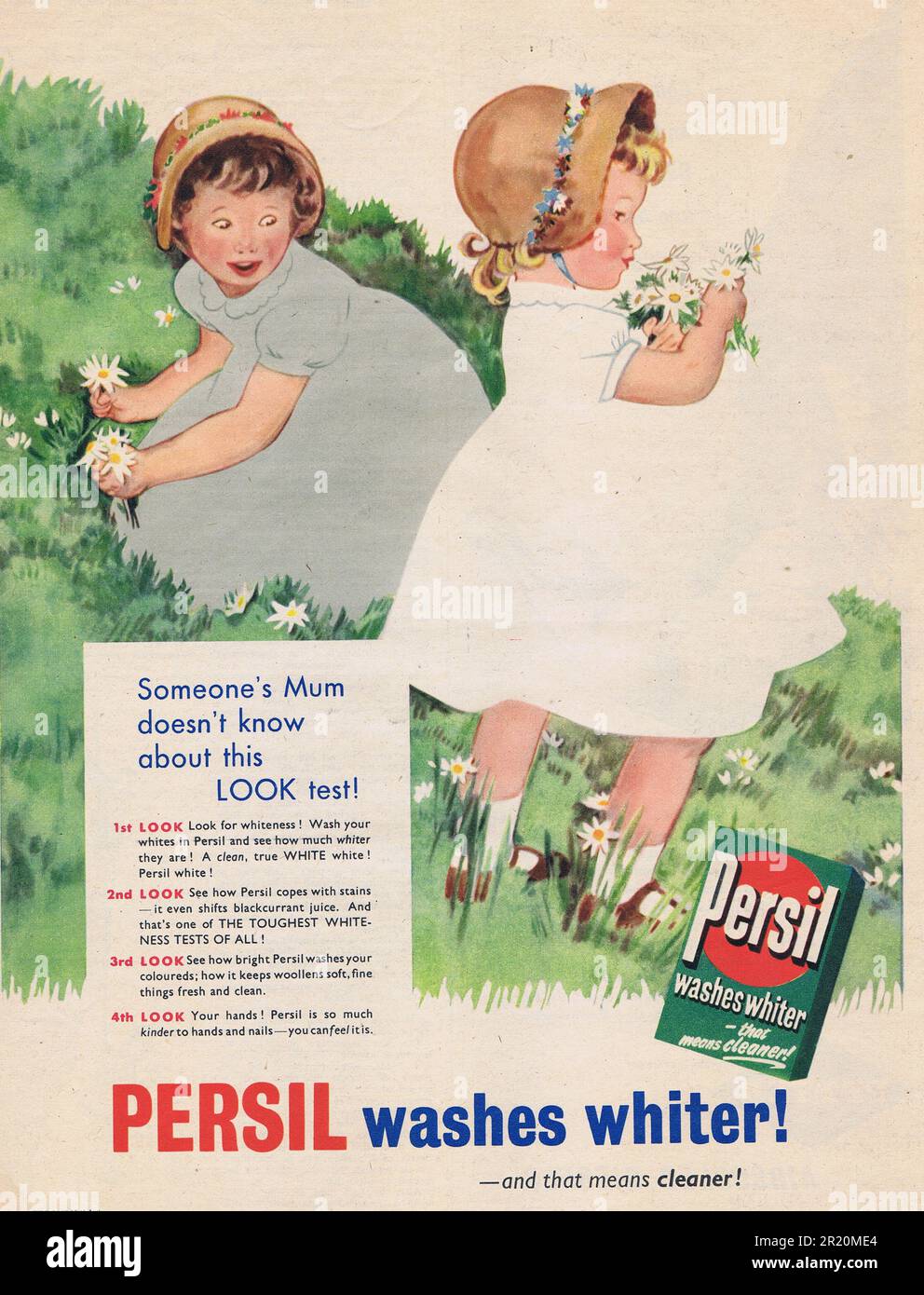 Persil Washing Powder Advertisement c1950s. Photo by Hector Archive ...
