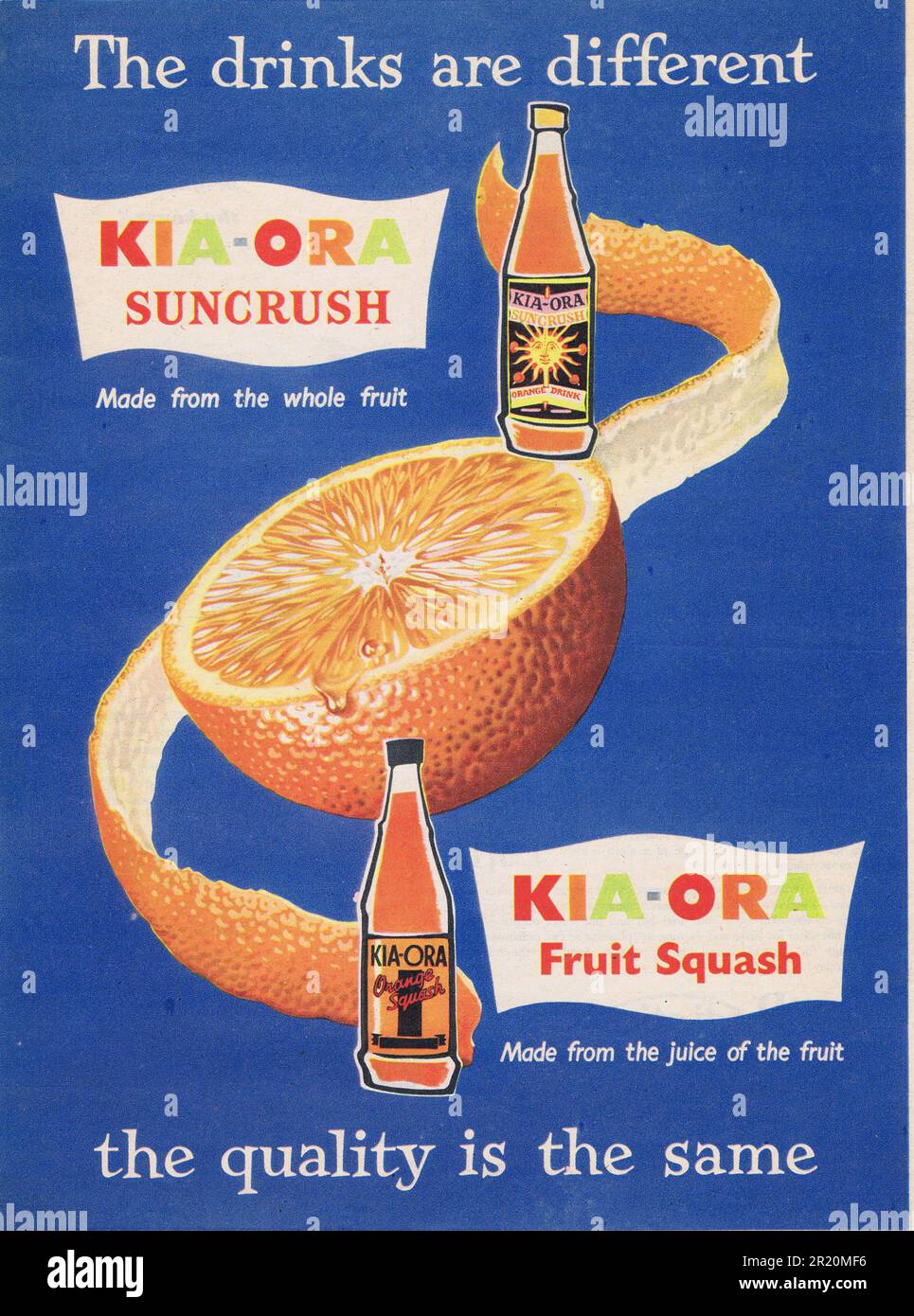 Kia - Ora Advertisement c1950s. Photo by Hector Archive Stock Photo - Alamy