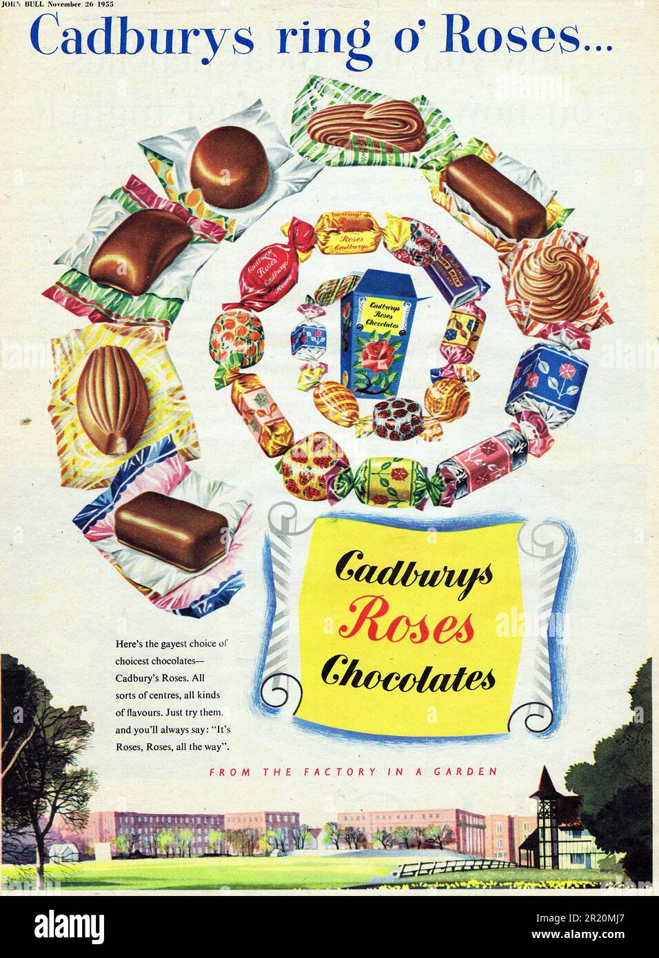 Cadbury's Chocolate Advertisement c1950s. Photo by Hector Archive Stock ...