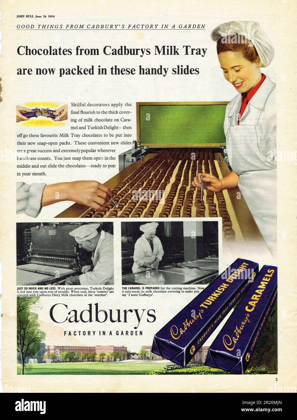 Cadbury's Chocolate Advertisement c1950s. Photo by Hector Archive Stock ...