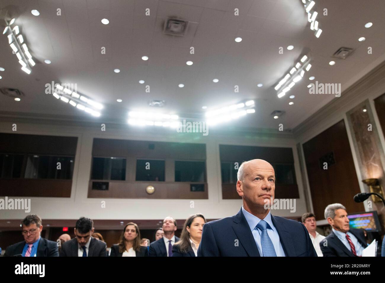Gregory Becker, former CEO of Silicon Valley Bank, attends a Senate ...