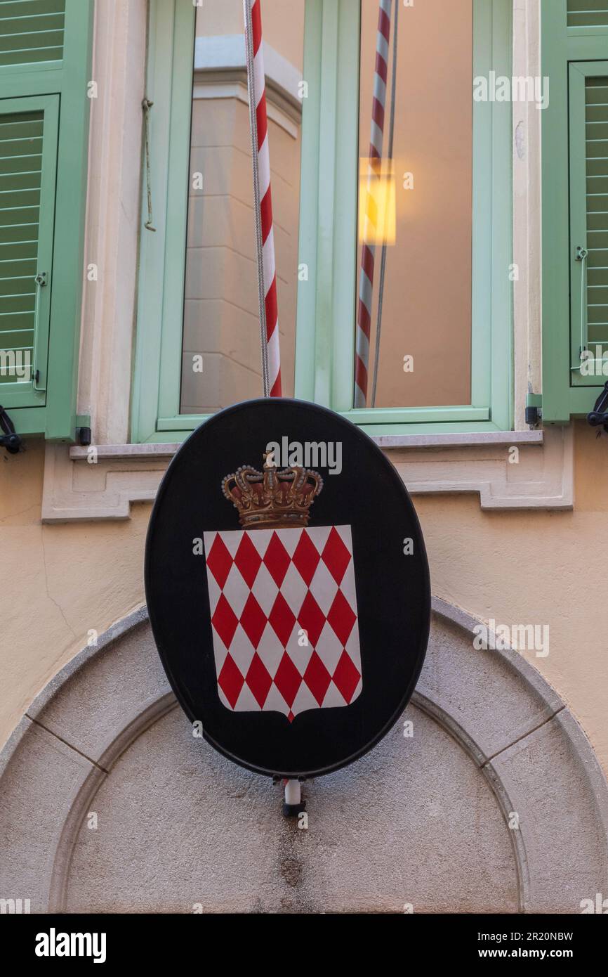 Monaco-Ville, Monaco, April 20th 2023:- A view of Grimaldi family ...
