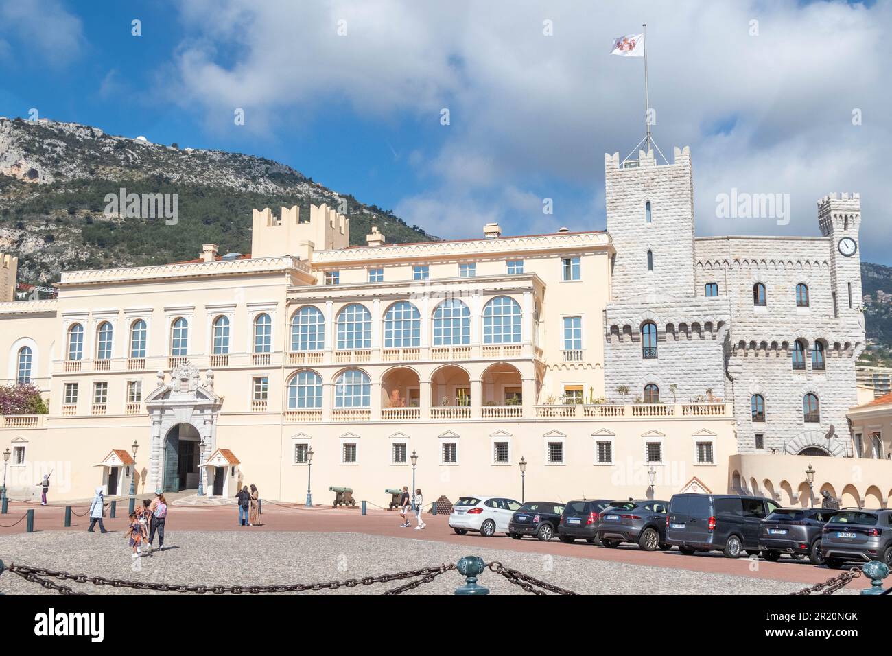 Monaco-Ville, Monaco, April 20th 2023:- A view of Prince’s Palace in ...