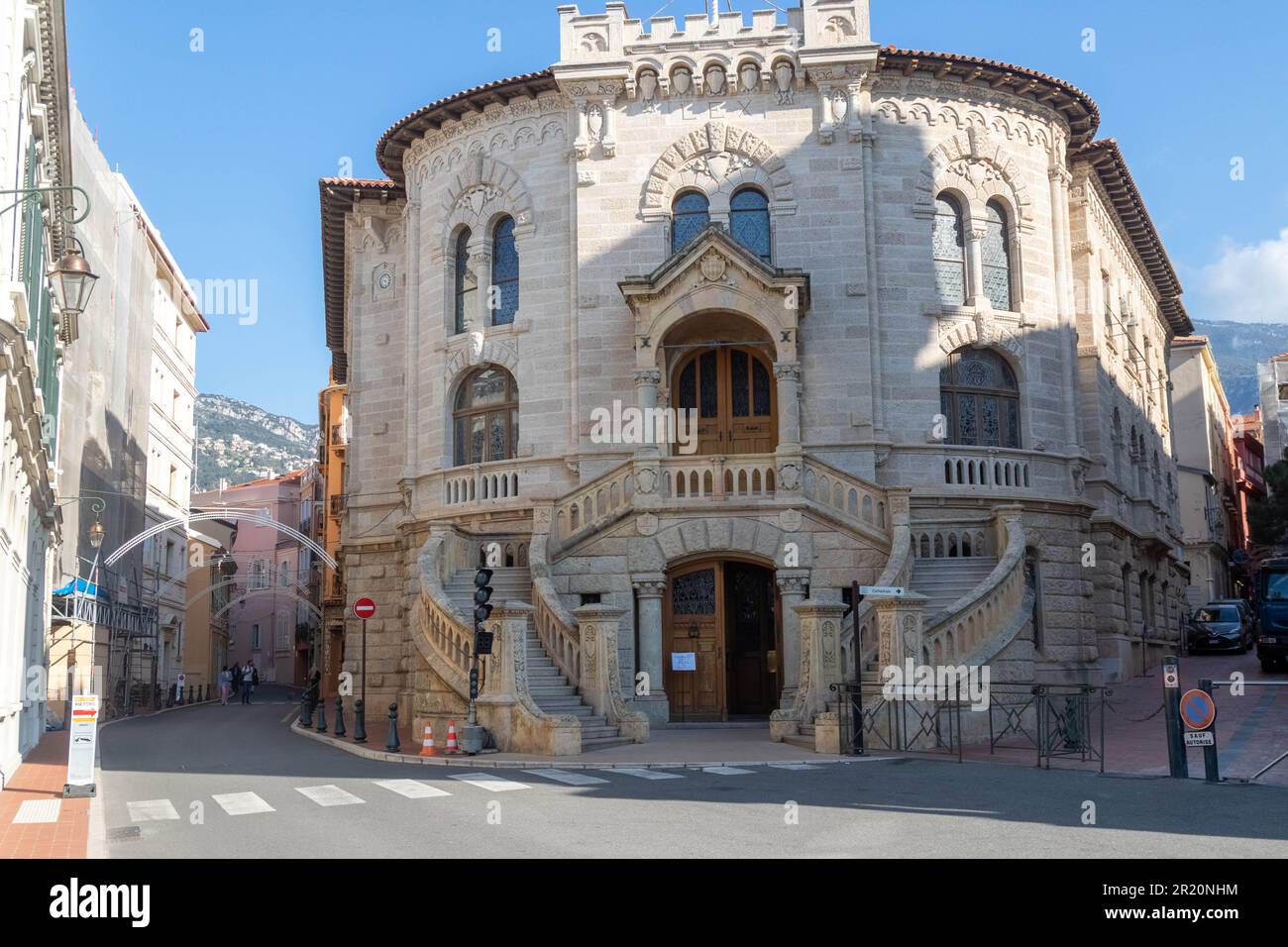 Monaco-Ville, Monaco, April 20th 2023:- A view of the Monaco Courthouse ...