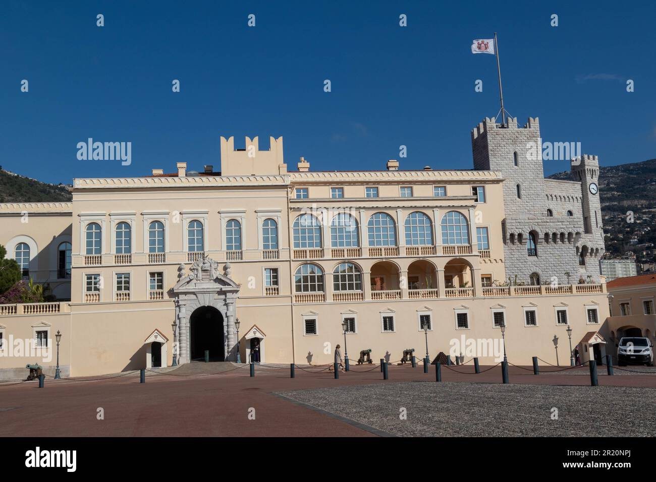 Monaco-Ville, Monaco, April 20th 2023:- A view of Prince’s Palace in ...