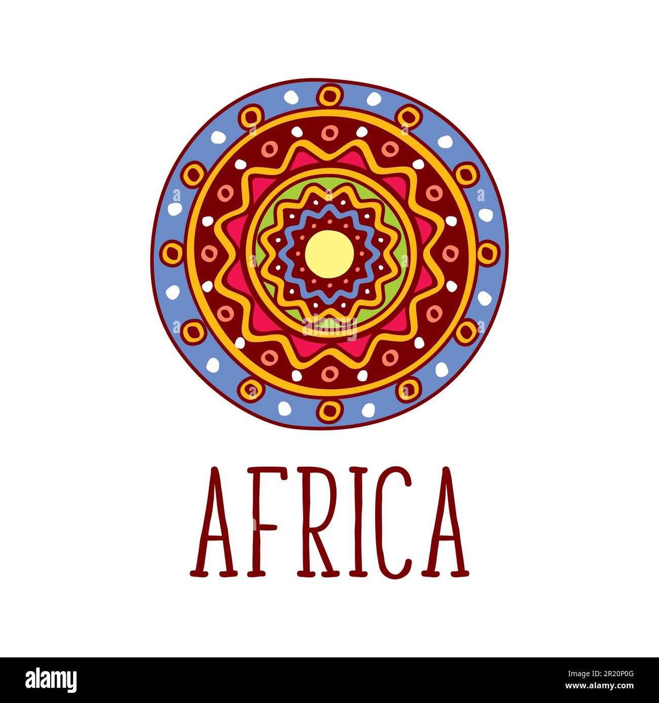 Africa icon, African travel, culture, tourism and life, vector symbol ...