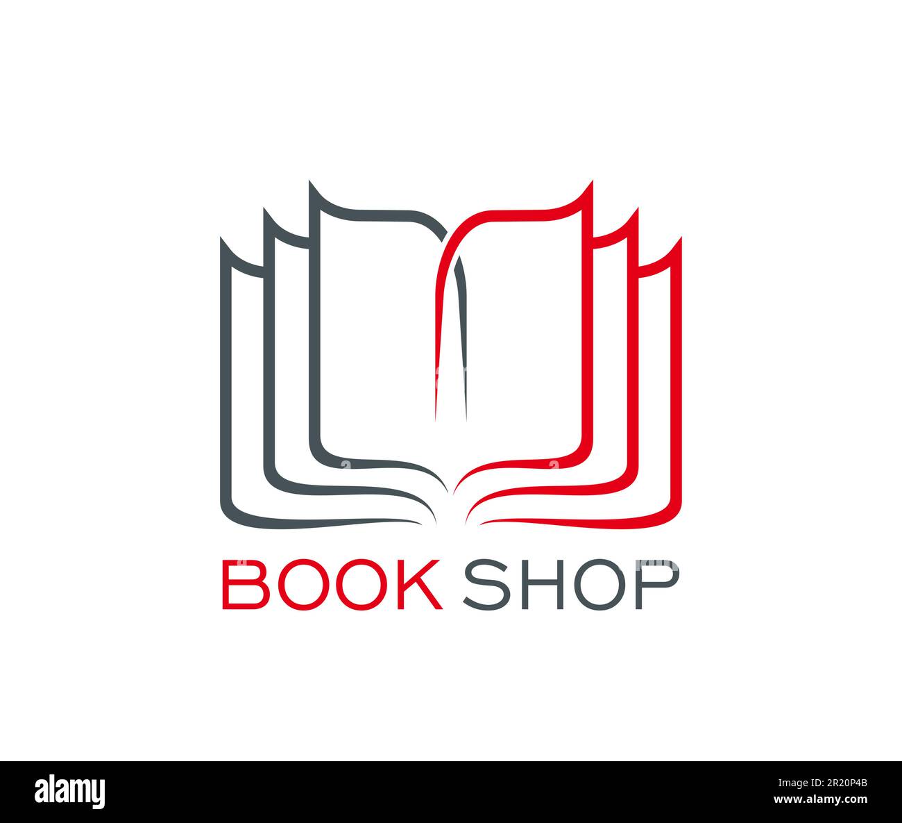 Book shop, library, store dictionary vector icon. Education, knowledge ...