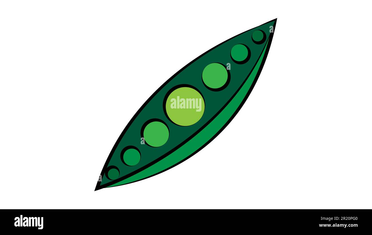 Peas in a field Stock Vector Images - Alamy