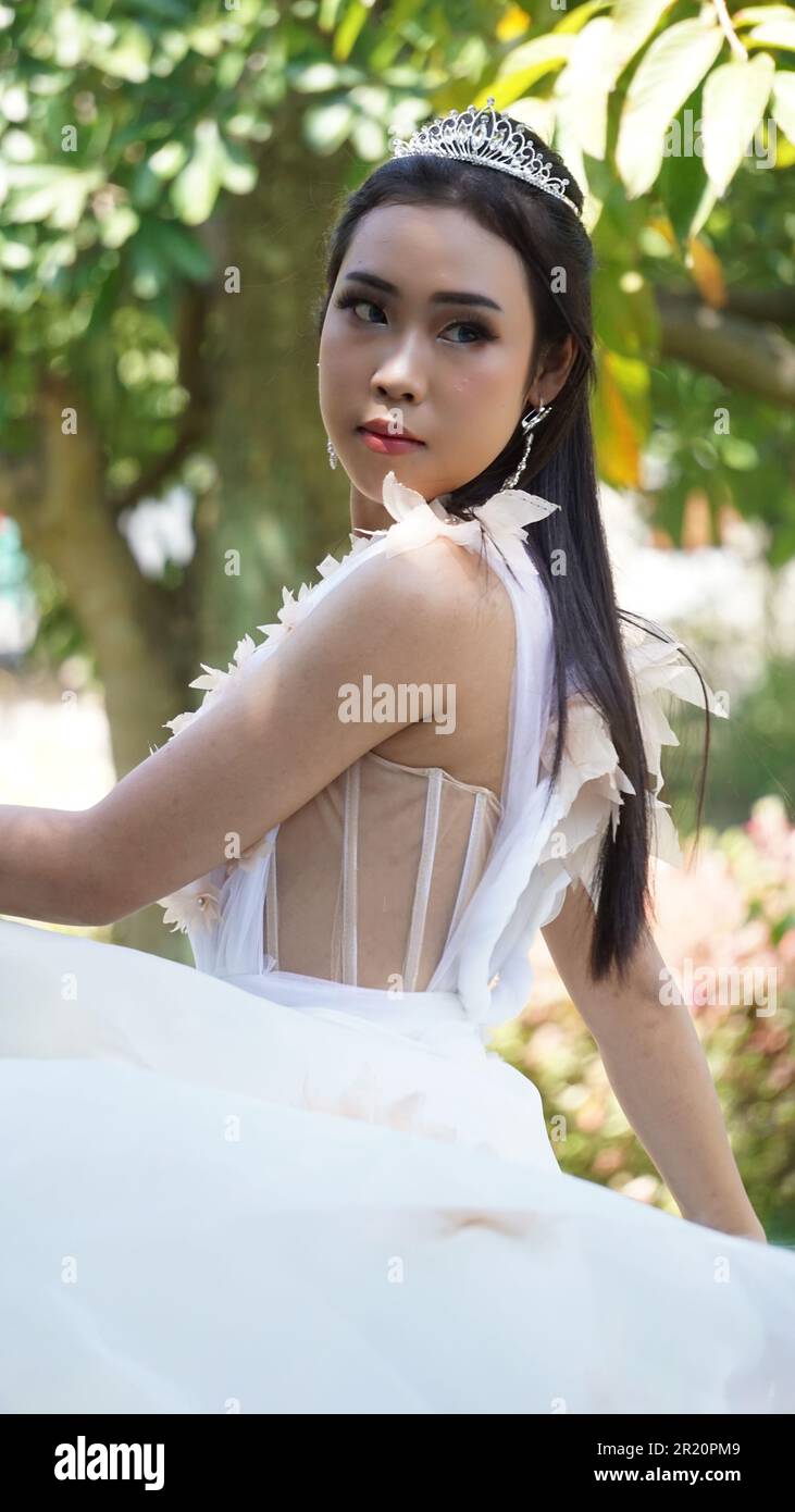 Indonesian Batik Wedding Dress