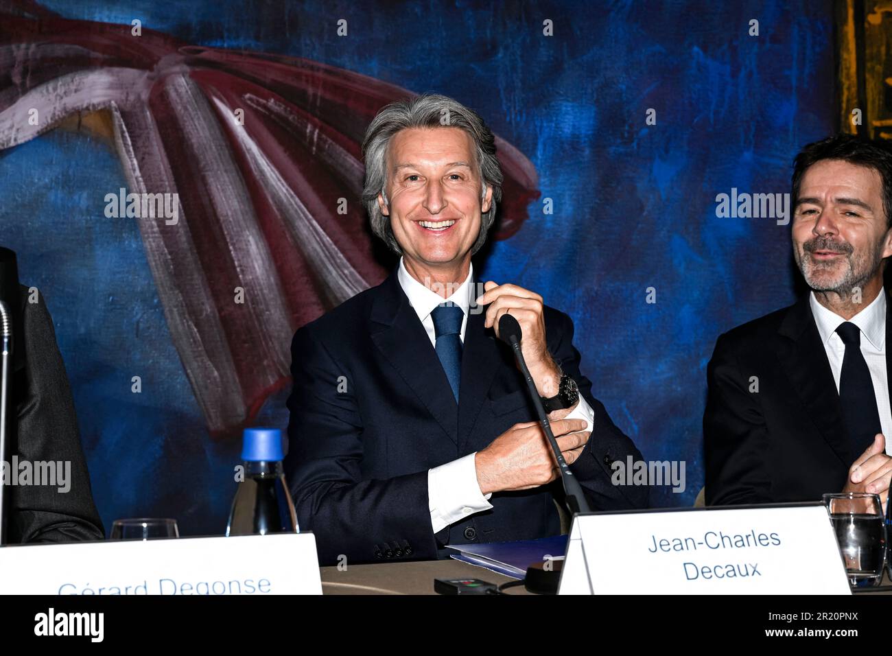 Paris, France. 16th May, 2023. Jean-Charles Decaux during the general ...