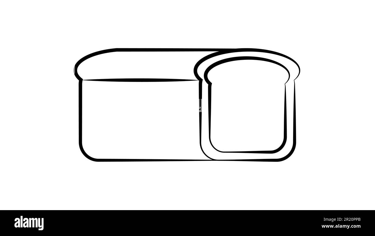 Vector design of bread and food sign. Collection of bread and wicker ...