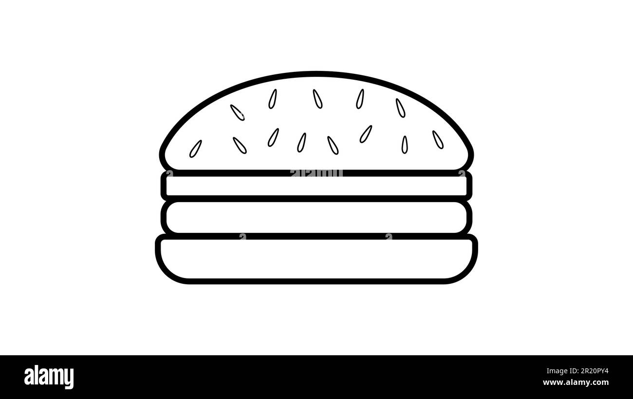 burguyi of black color on a white background, vector illustration ...