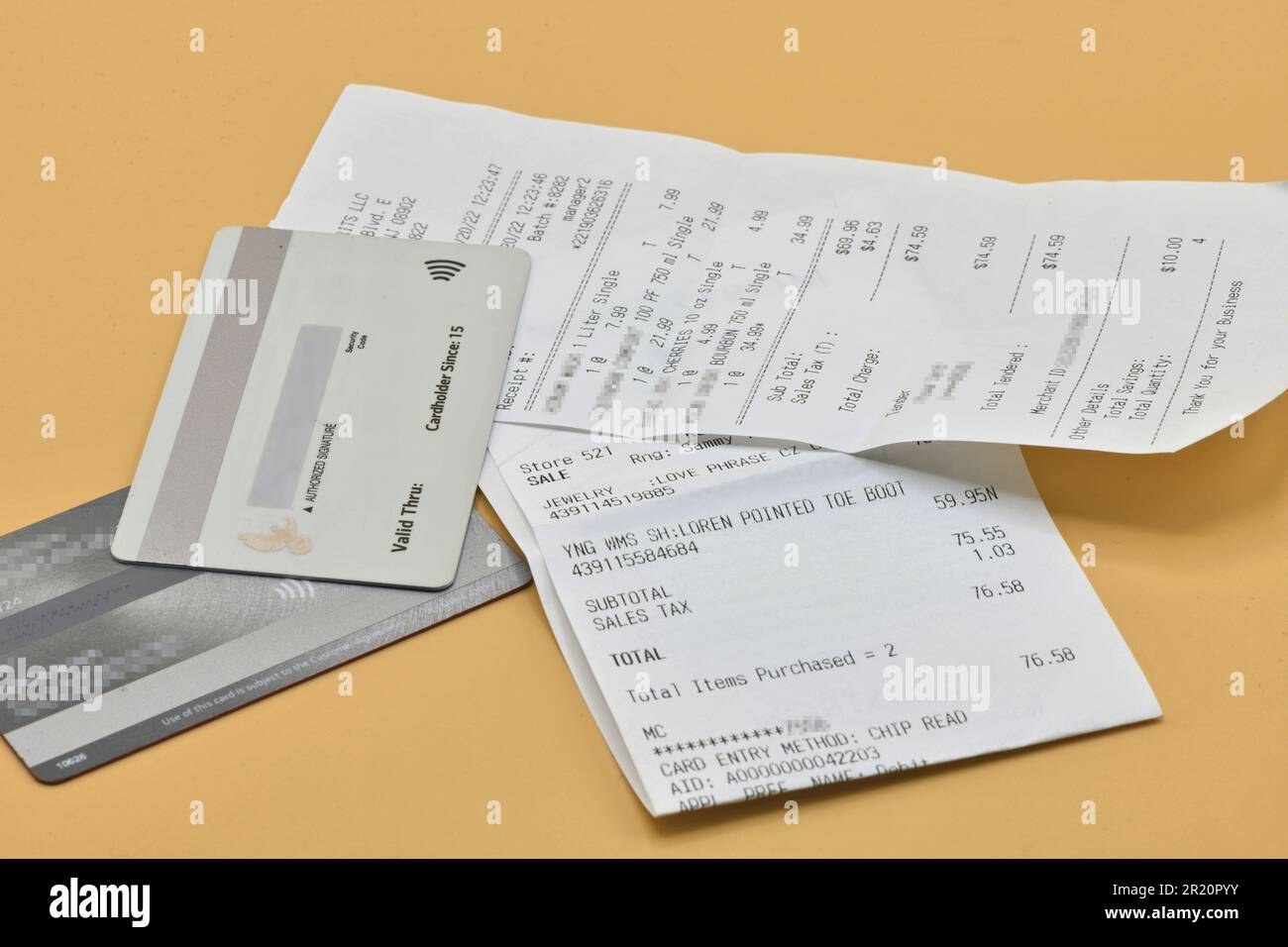 Expense report receipts hi-res stock photography and images - Alamy