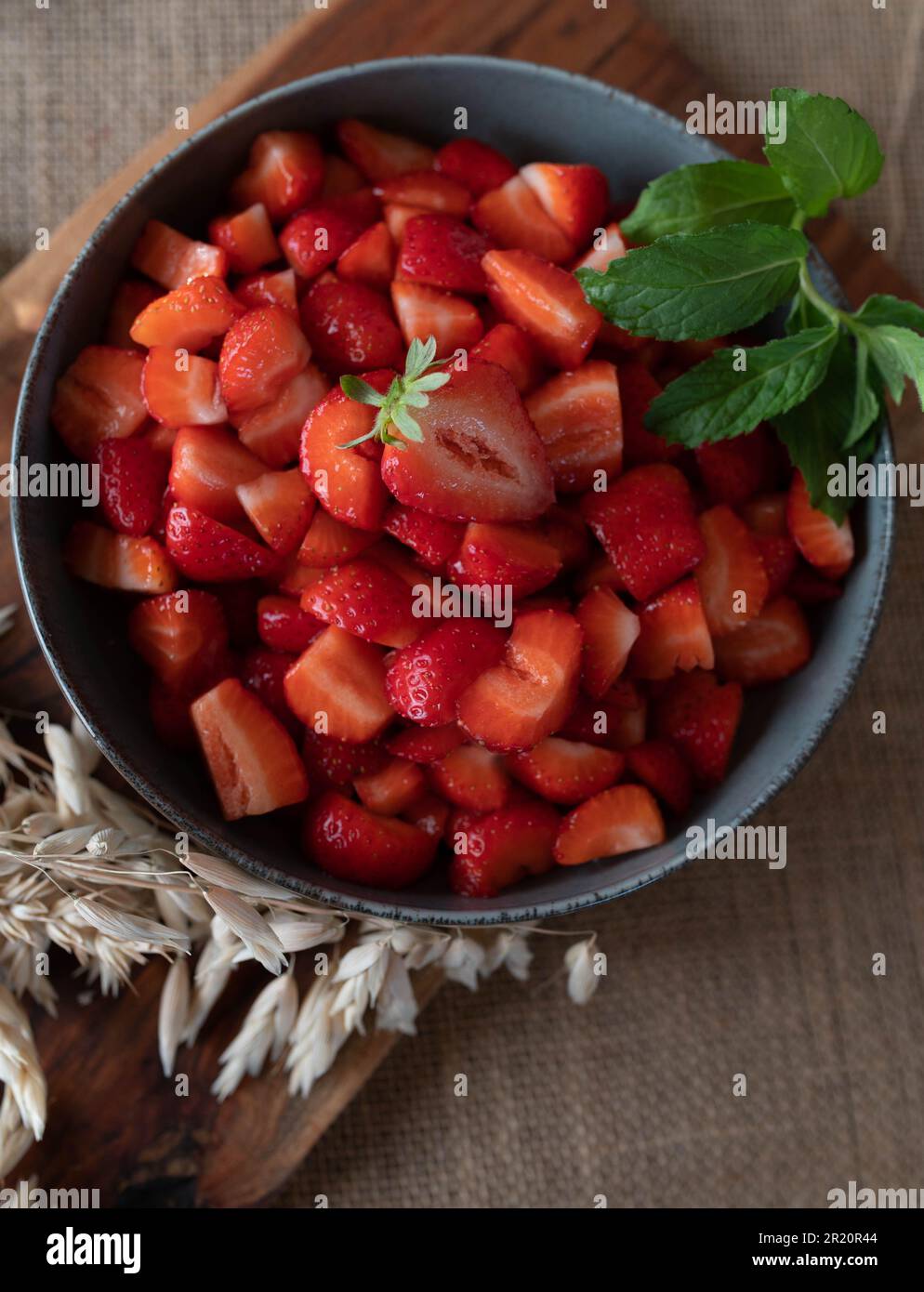 Diced strawberries hi-res stock photography and images - Alamy