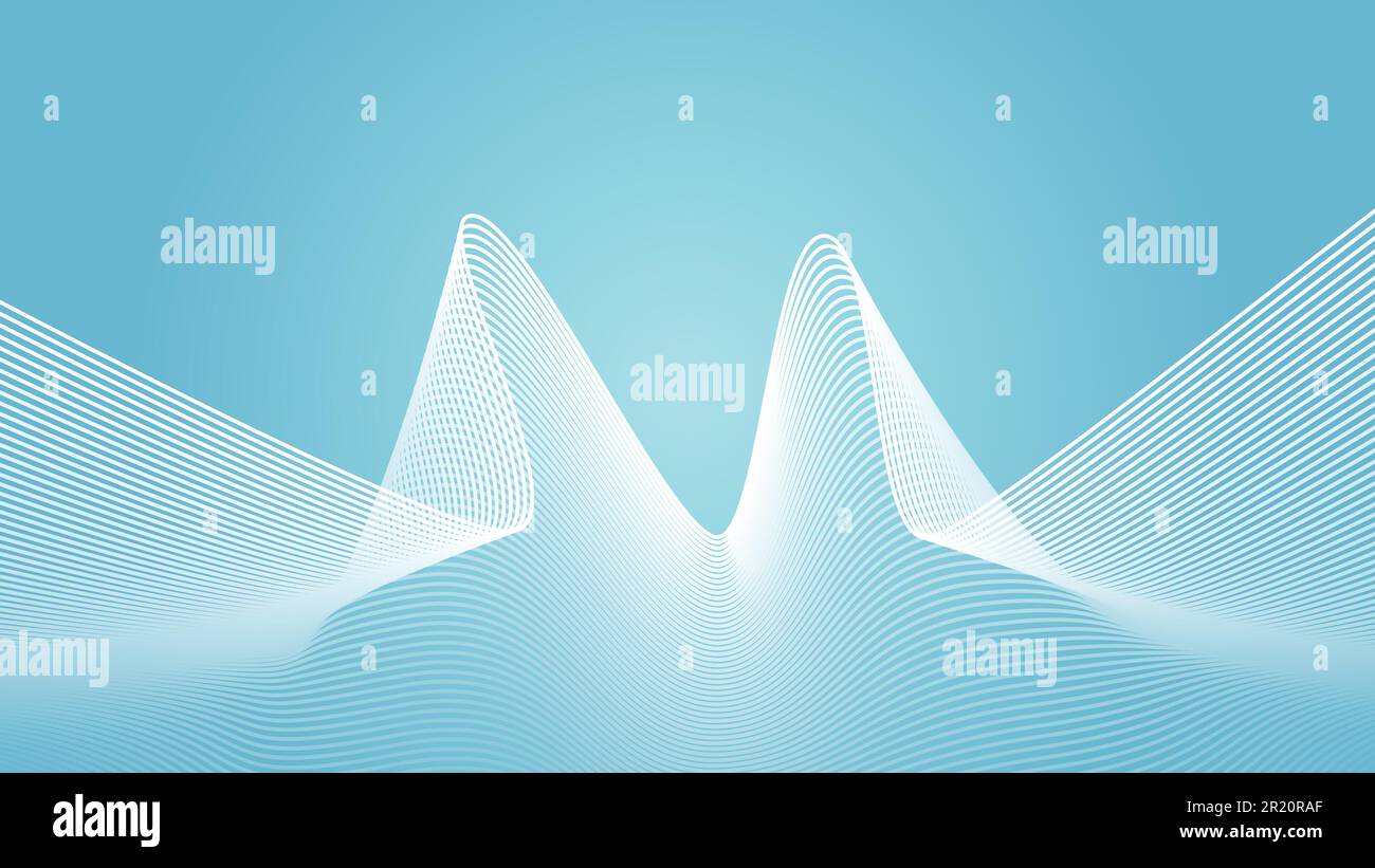 Abstract 3d wavy lines Stock Vector Images - Alamy